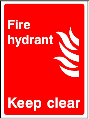 CSF003 - Fire Safety - Fire Hydrant Keep Clear – Primesigns